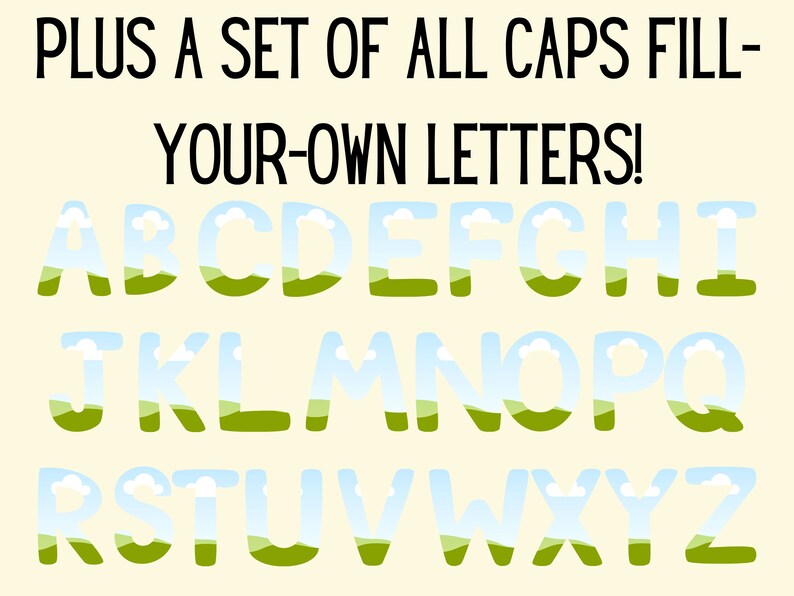 Fill Your Own Doodle Letters, Transparent Letters PNG, Drag and Drop ...