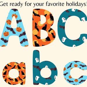 Doodle Fillable Letters: Drag & Drop Canva Alphabet (digital Download ...