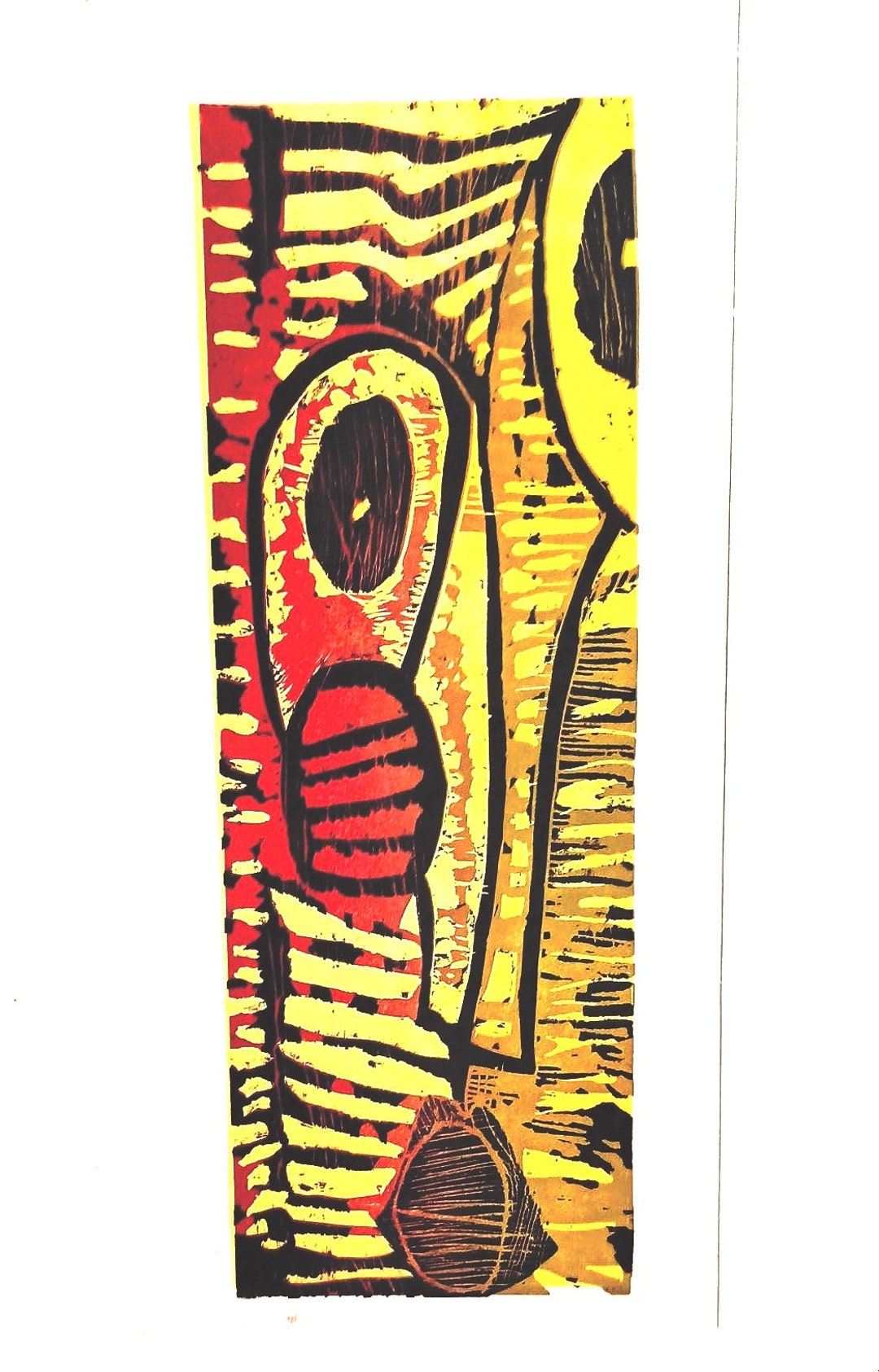 Linocut Print Mask - Etsy