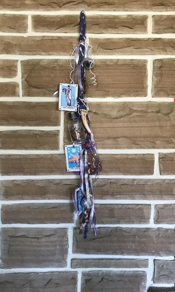 Psychic Spell Cord, Witch ladder cord for Psychism