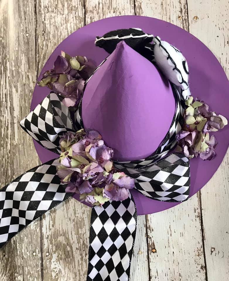 LARGE SIZE Limited Edition Voodoo Halloween Witch Hat, Tree Topper ...