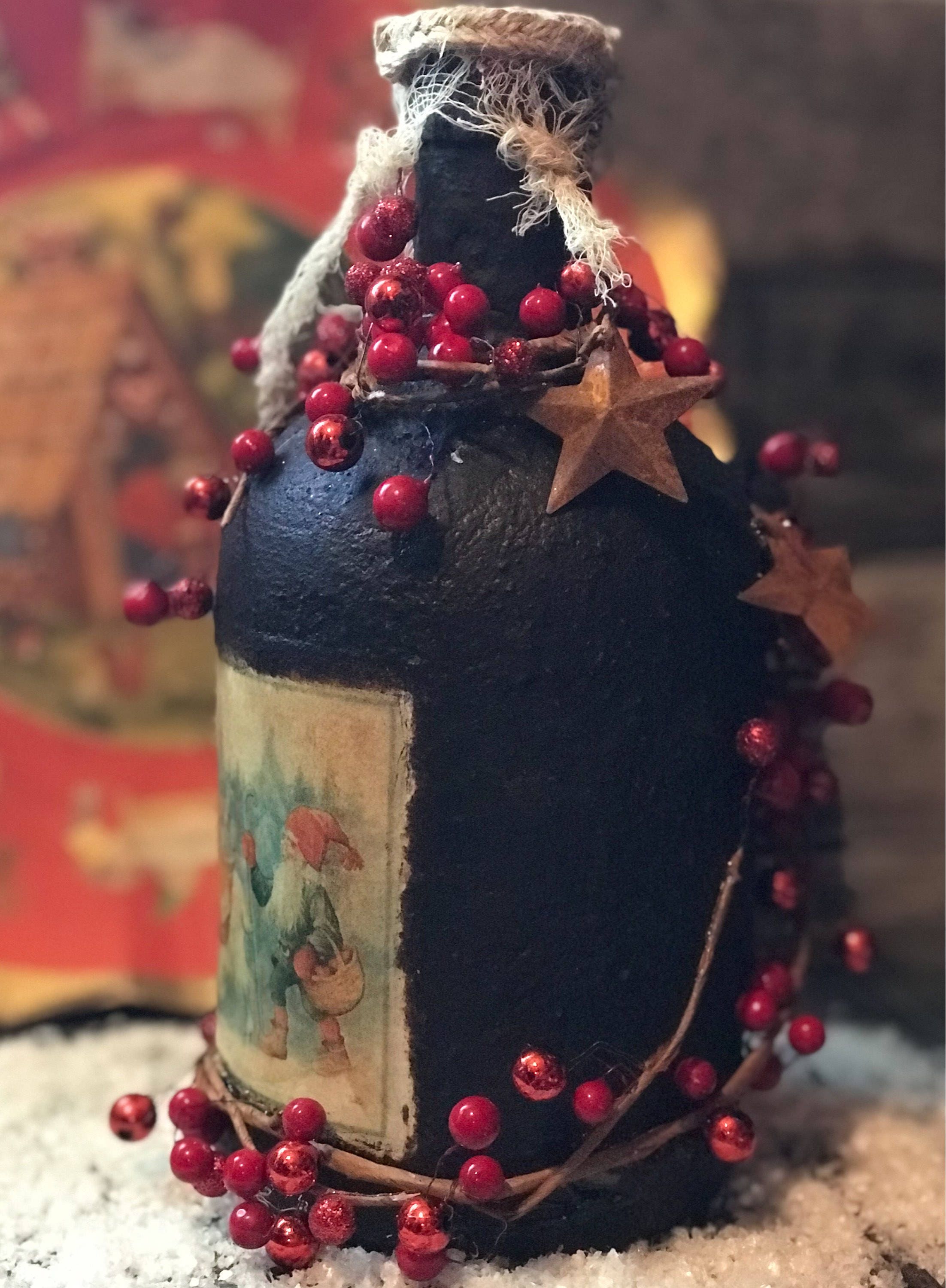 Yule Christmas Tomten Yule Goat Jug, Decorative Jug, Primitive ...