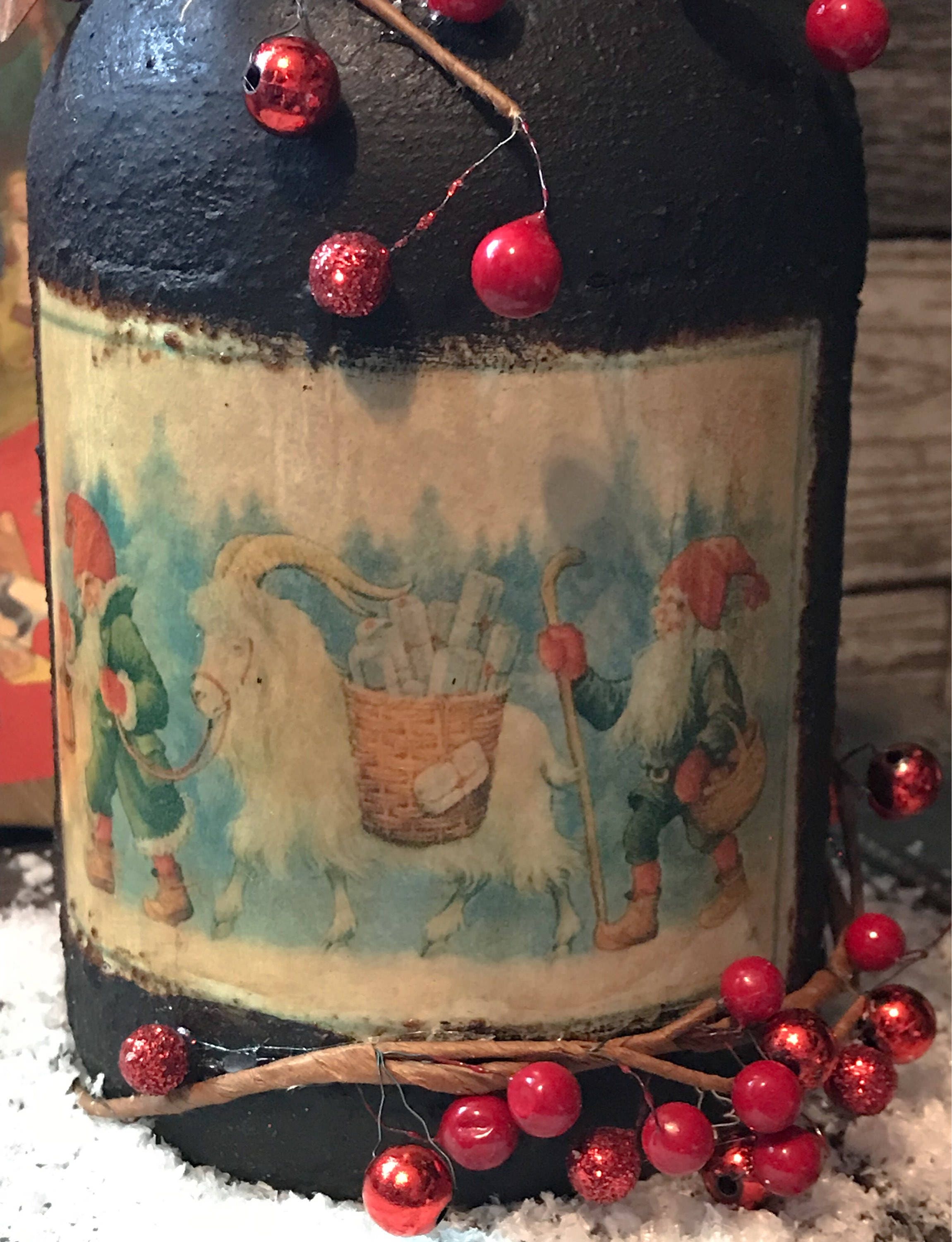Yule Christmas Tomten Yule Goat Jug, Decorative Jug, Primitive ...