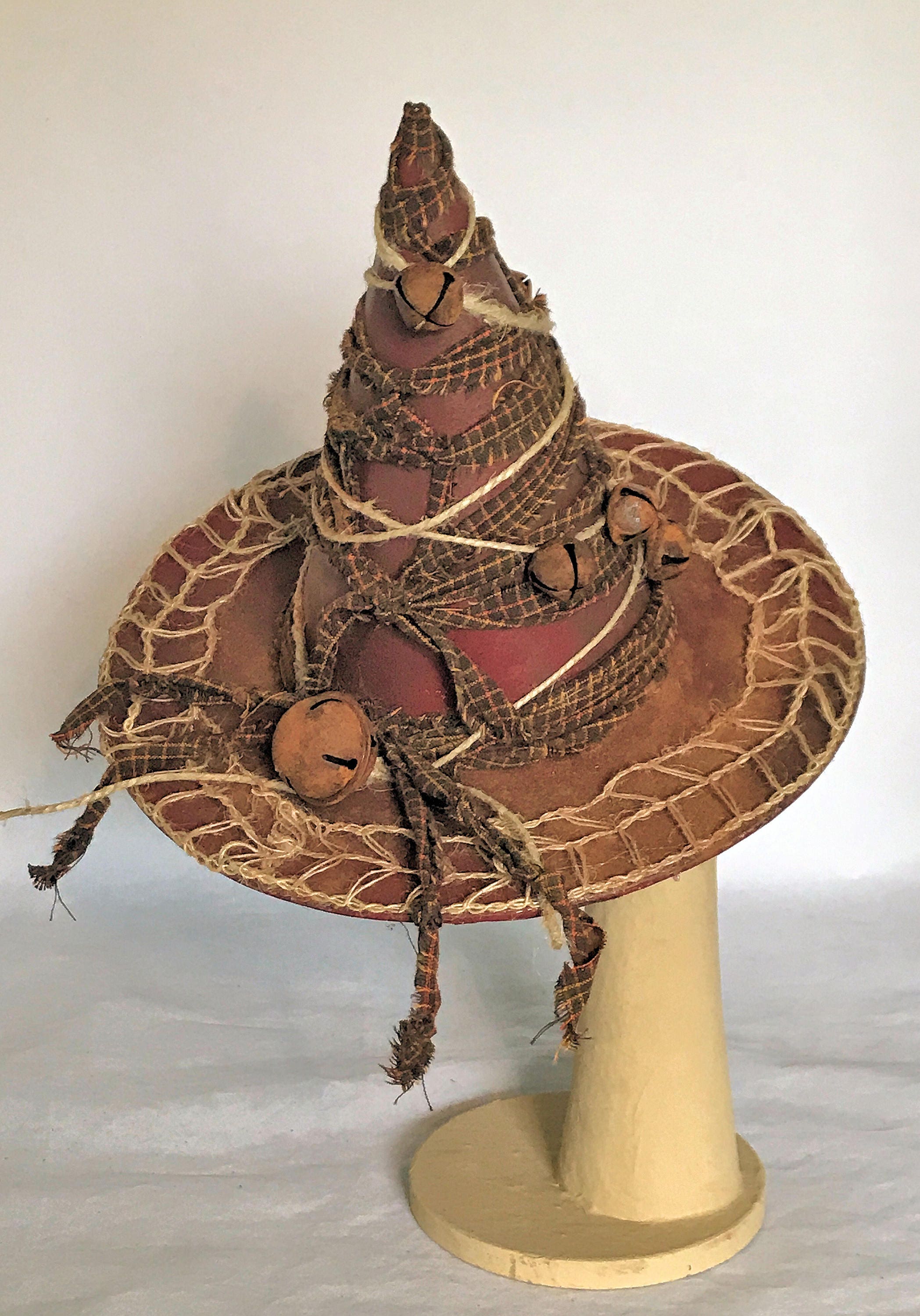 Primitive Witch Hat Tree Topper, , Christmas Tree, Rusty Bell Rustic ...