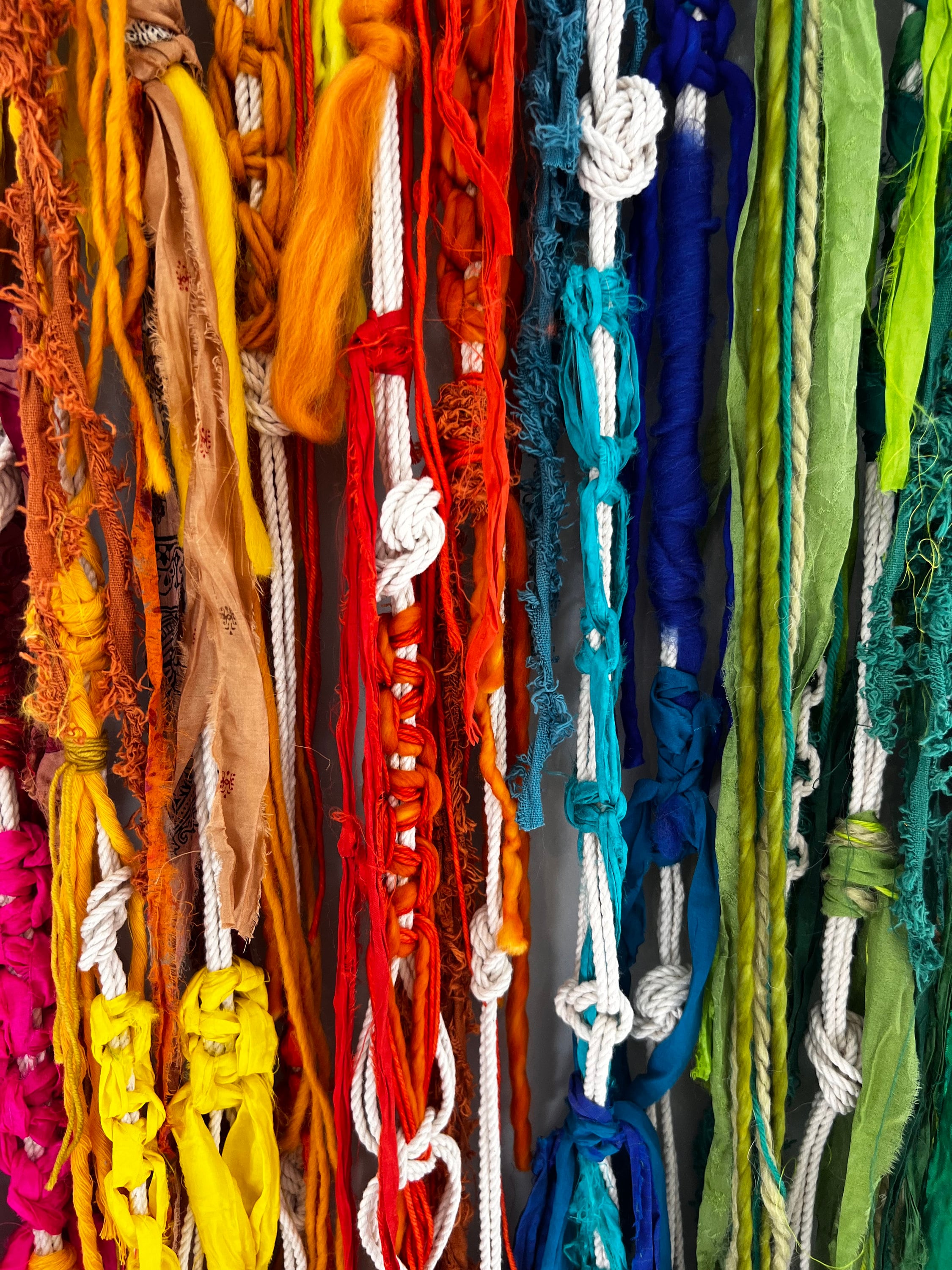 Chakra Weaving: Large Rainbow Woven Wall Hanging for Healing Spaces - Etsy