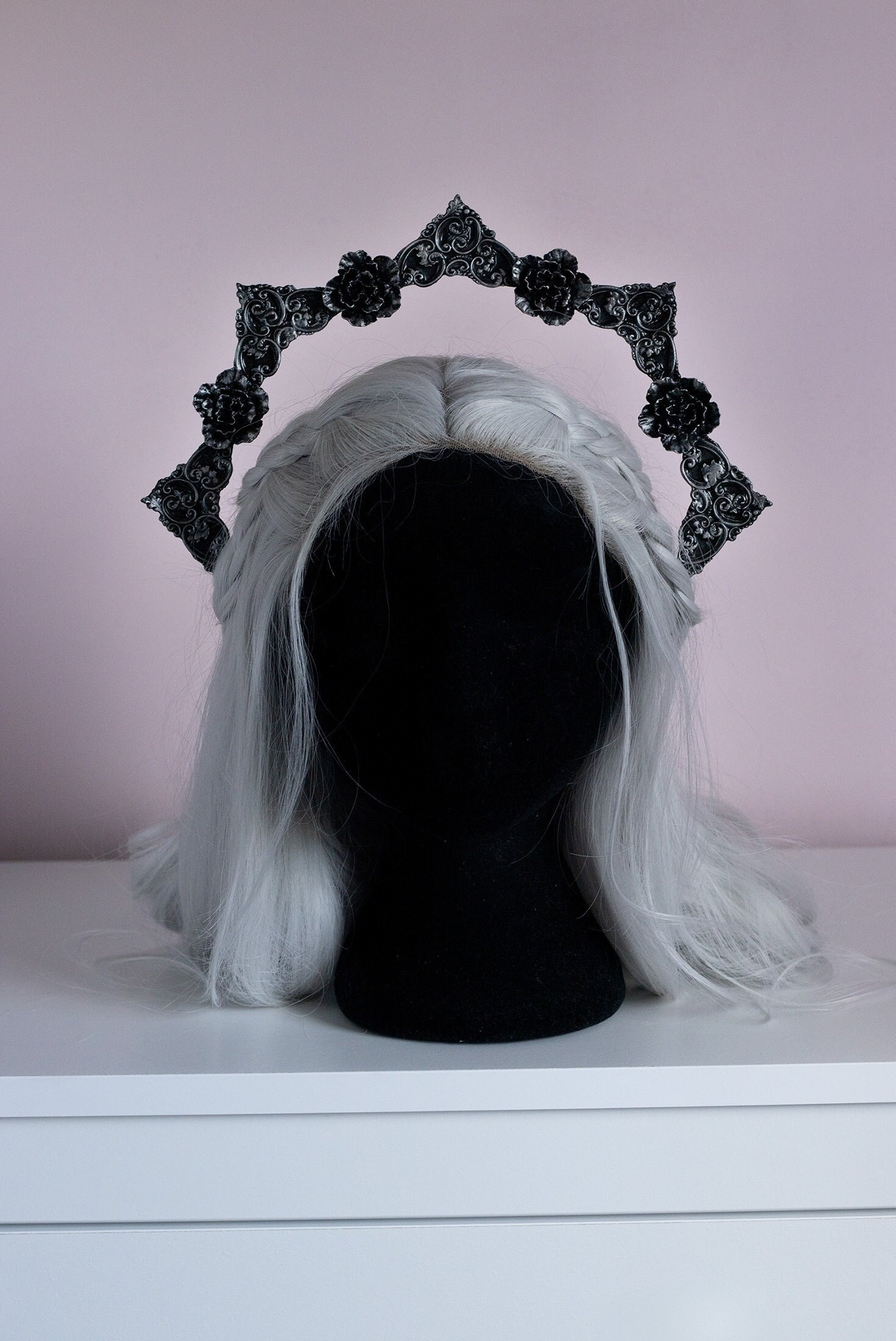Ornate Gothic Halo Crown Baroque Headdress Flower Headpiece - Etsy