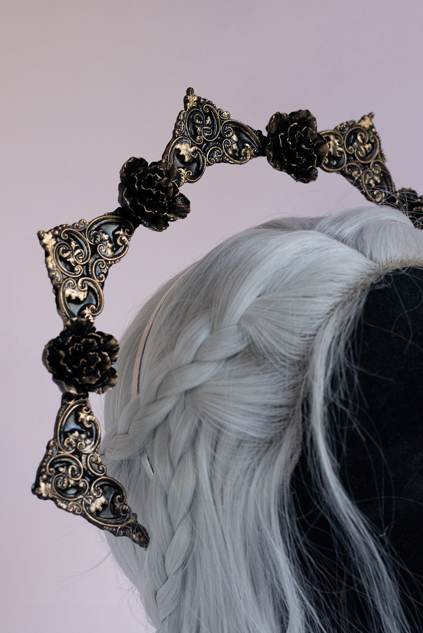 Ornate Gothic Halo Crown Baroque Headdress Flower Headpiece - Etsy