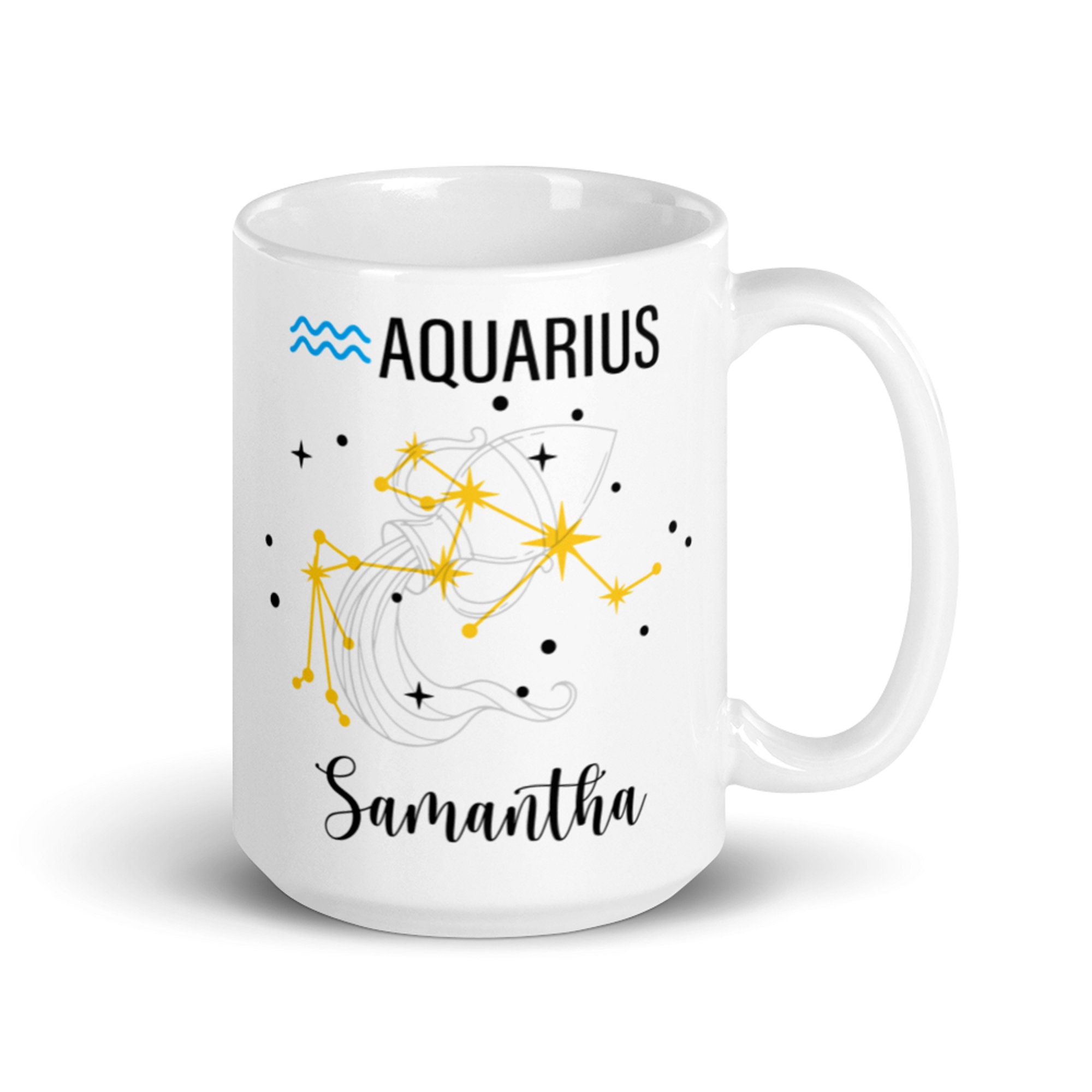 Personalized Aquarius Mug Aquarius Constellation Coffee Mug - Etsy