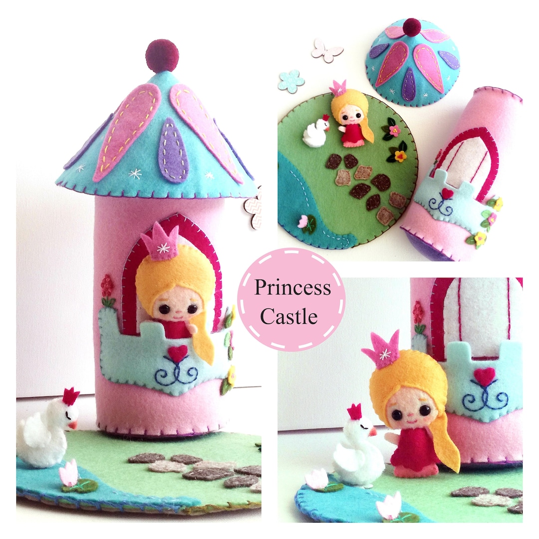 Princess Castle. Felt Toy Sewing Pattern. Felt Doll Pattern. Felt ...