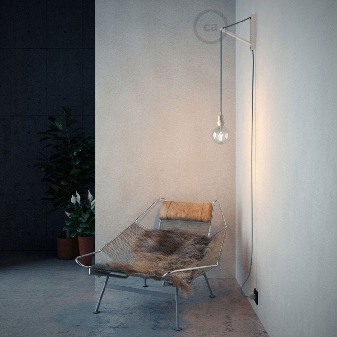 Adjustable Wall Mounting System in White Painted Wood for - Etsy