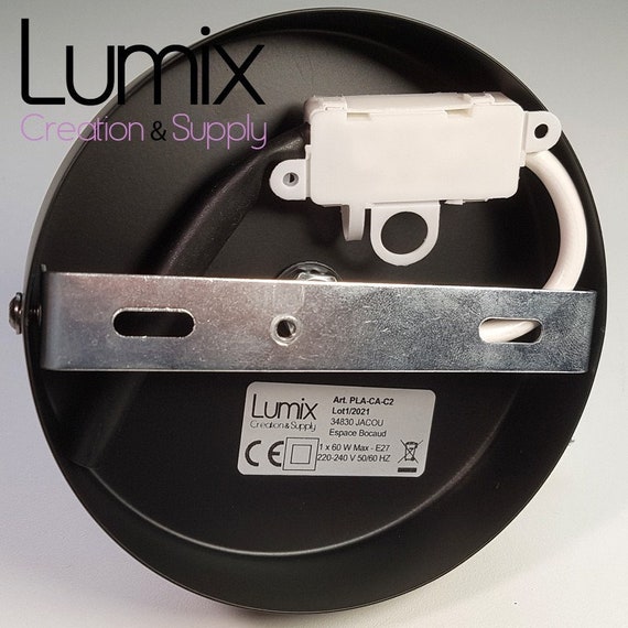 Lighting Socket E27 Single suspension smooth socket holder and black ...