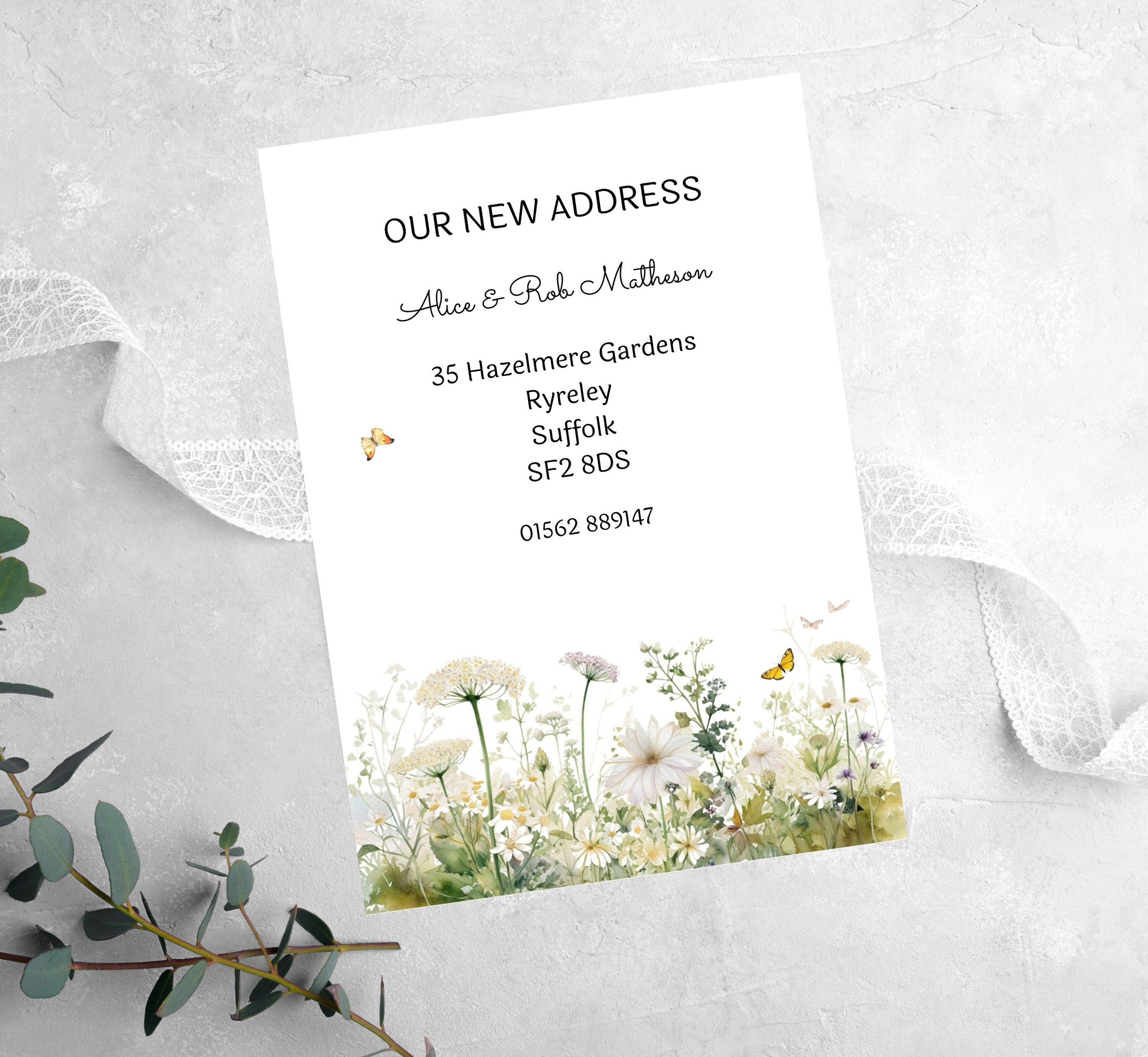 Change of Address Cards and Envelopes,we're Moving House,new Address ...