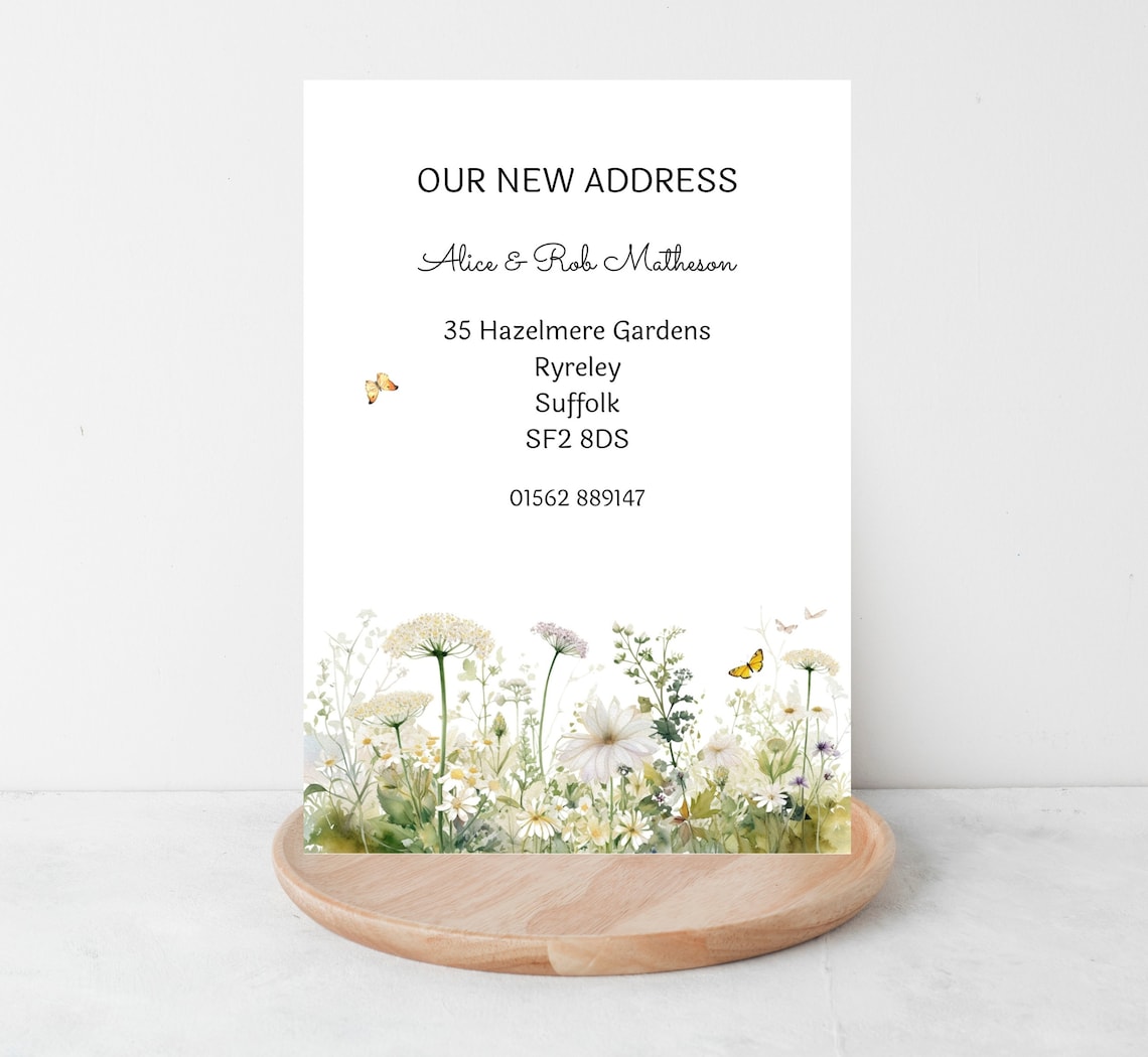 Change of Address Cards and Envelopes,we're Moving House,new Address ...