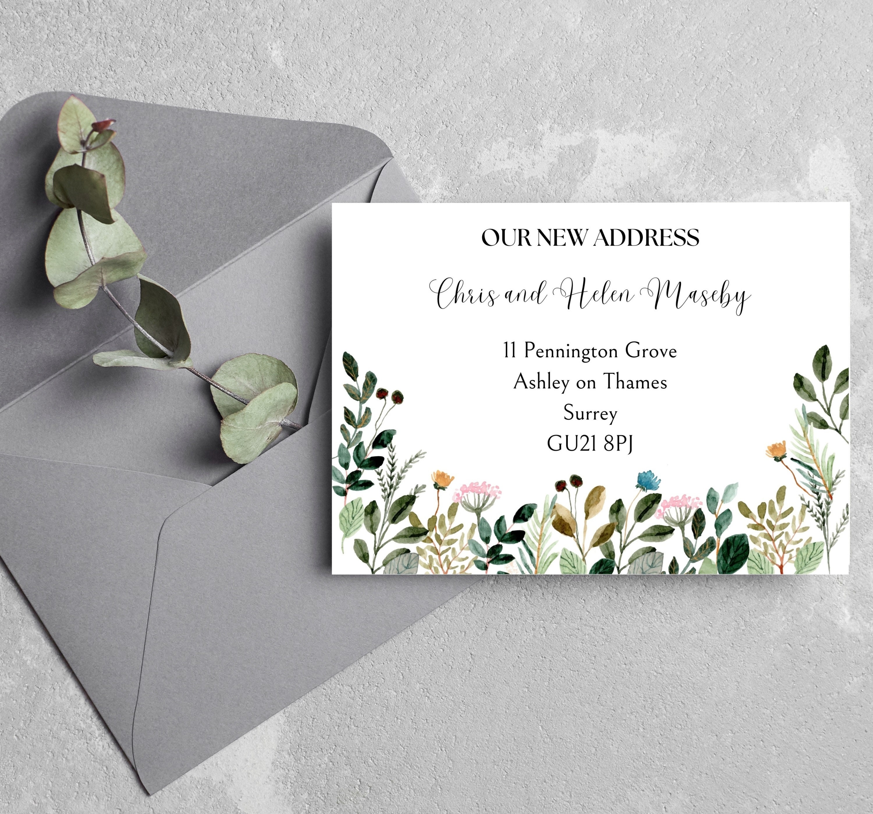 New Address Postcards With Envelopes,we've Moved House,change of ...