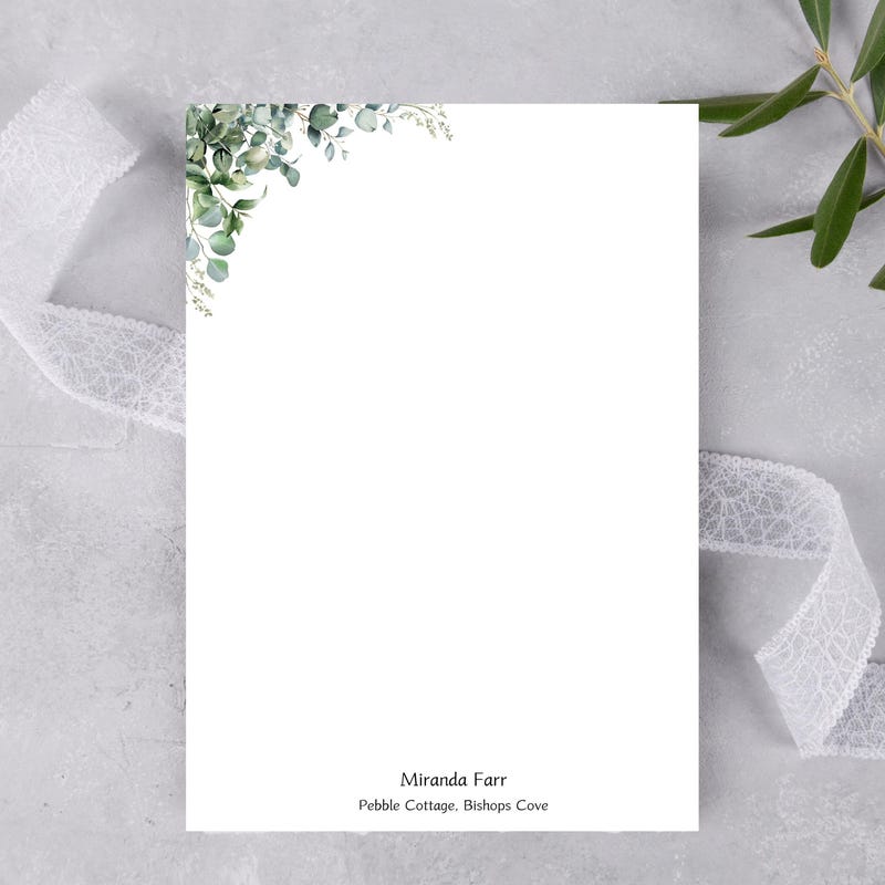 Headed Note Paper - Etsy UK