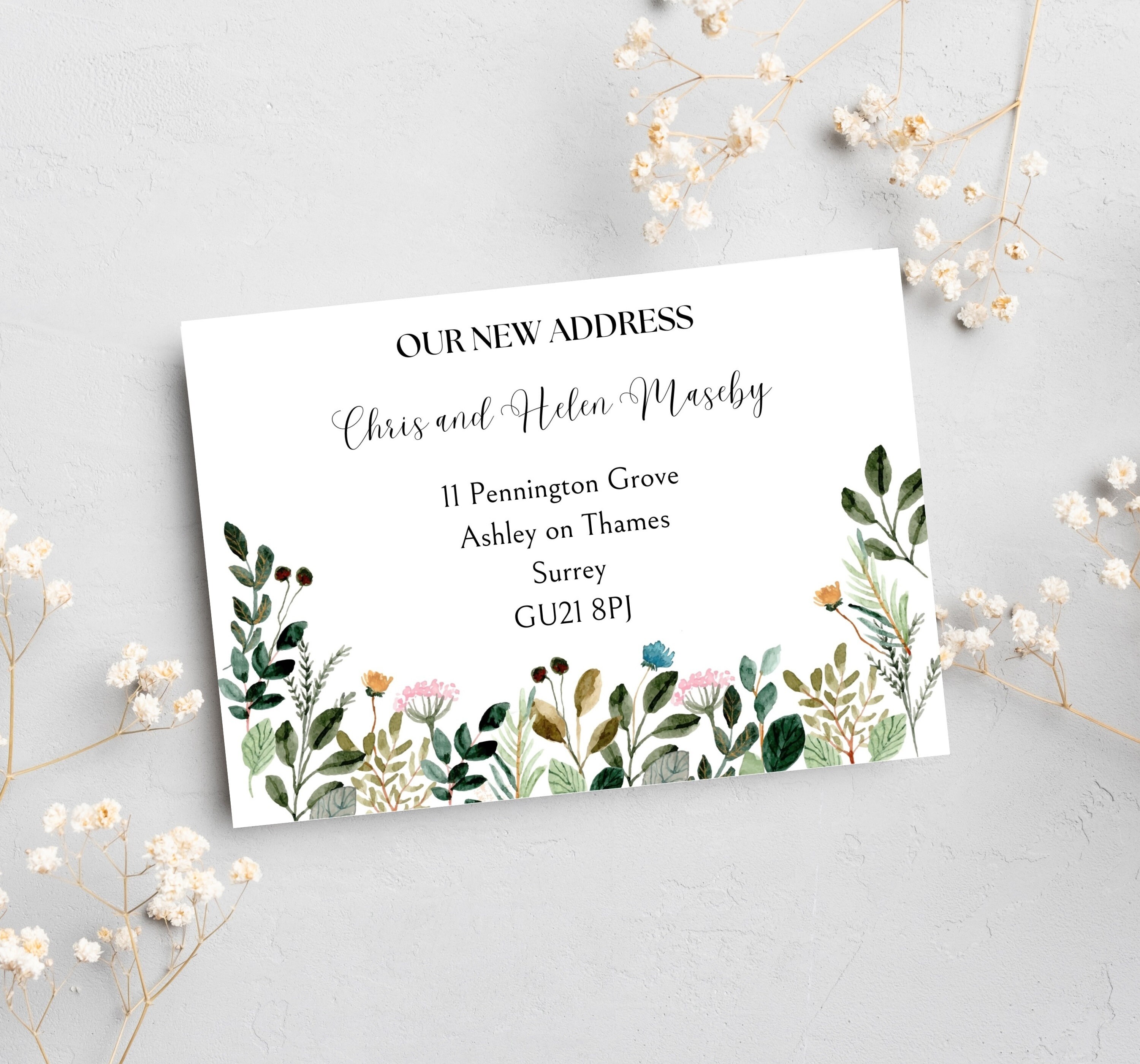 New Address Postcards With Envelopes,we've Moved House,change of ...