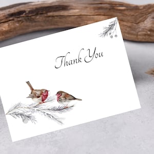 Bird Lovers Thank You Card Pack,instant Download Thank You Cards,robin ...