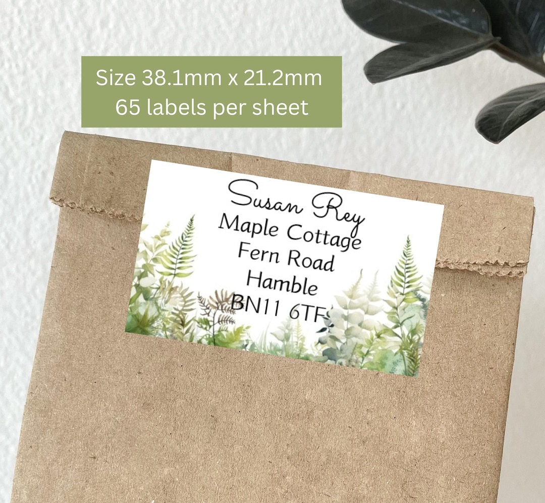 Small Personalised Address Label,sticky Postal Label,postage Sticker ...