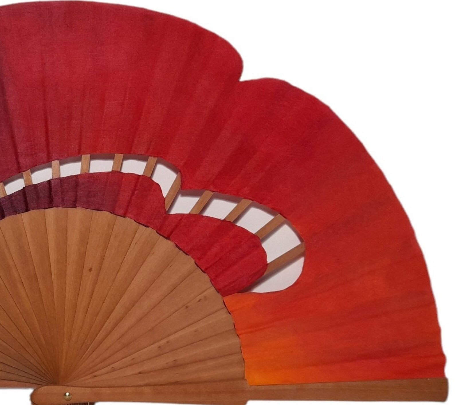 Spain Fan/hand Painted Fan/flamenco Fan/spain Hand Fan/wood Fan/hand ...