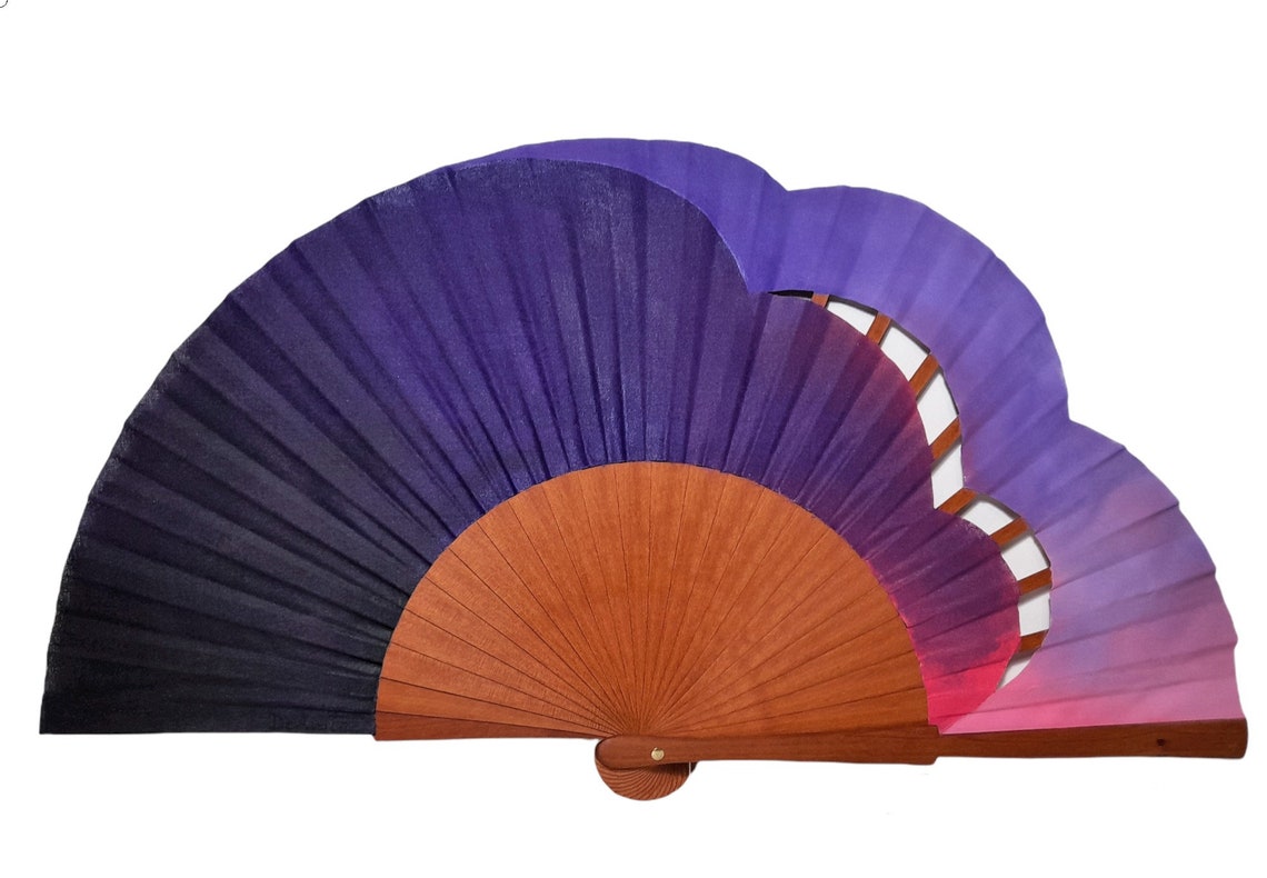 Spain Fan/hand Painted Fan/flamenco Fan/spain Hand Fan/wood - Etsy