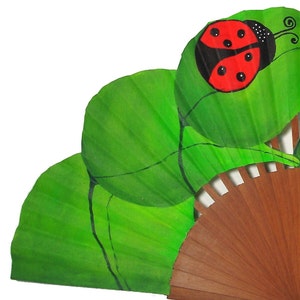 Spain Fan/hand Painted Fan/flamenco Fan/hand Fan/wedding Fan/wood Fan ...