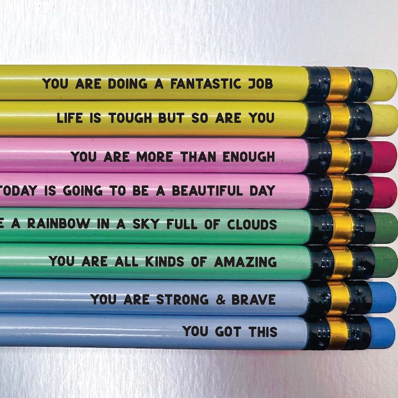 Motivational Pencils - Etsy