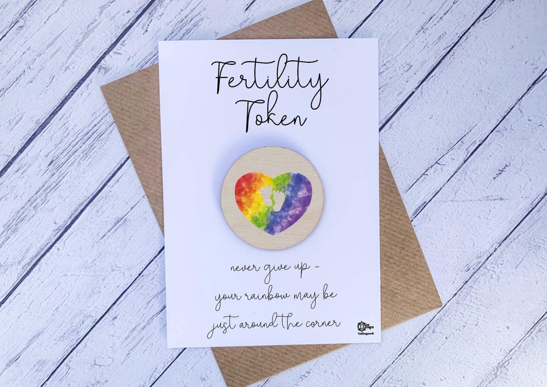 Fertility Token, IVF Gift Present, IVF Good Luck Gift, Infertility ...