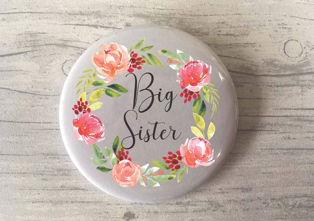 Big Brother Badge, Big Sister Badge, Sibling Pregnancy Announcement ...