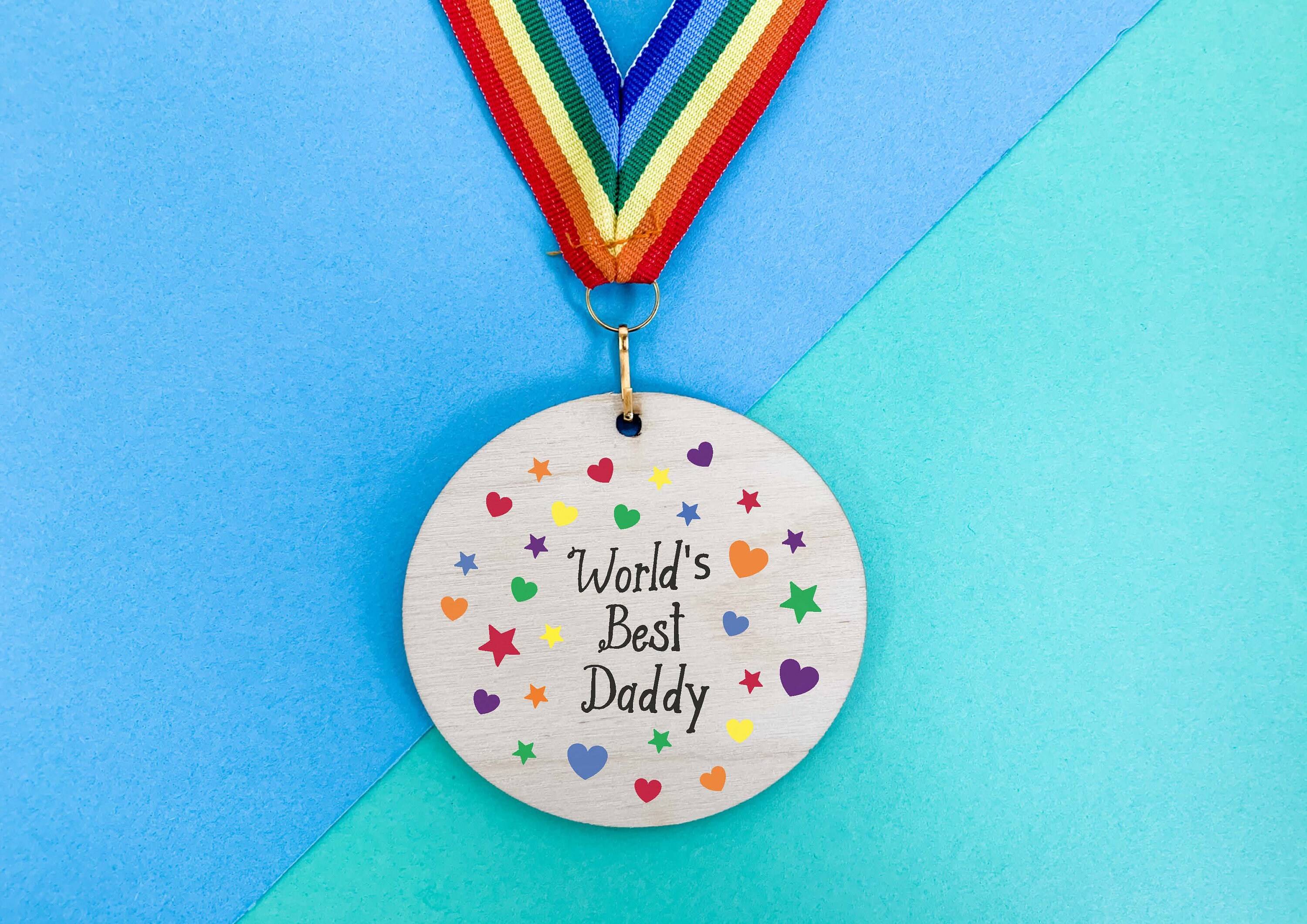 Regalo del Día del Padre / Medalla de madera / Mejor regalo de - Etsy ...