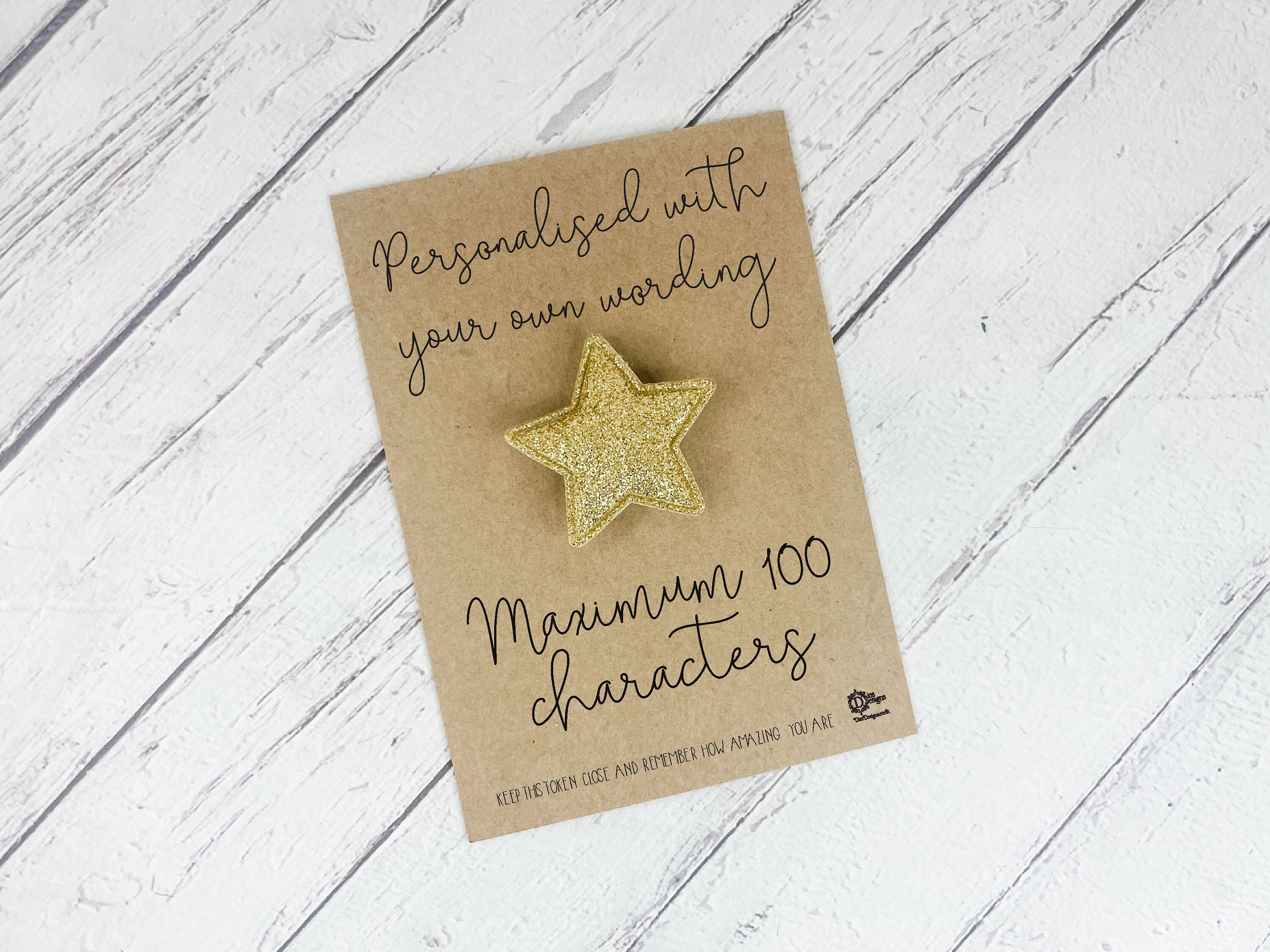 Token Gold Star Gifts for Her Personalised Gift - Etsy