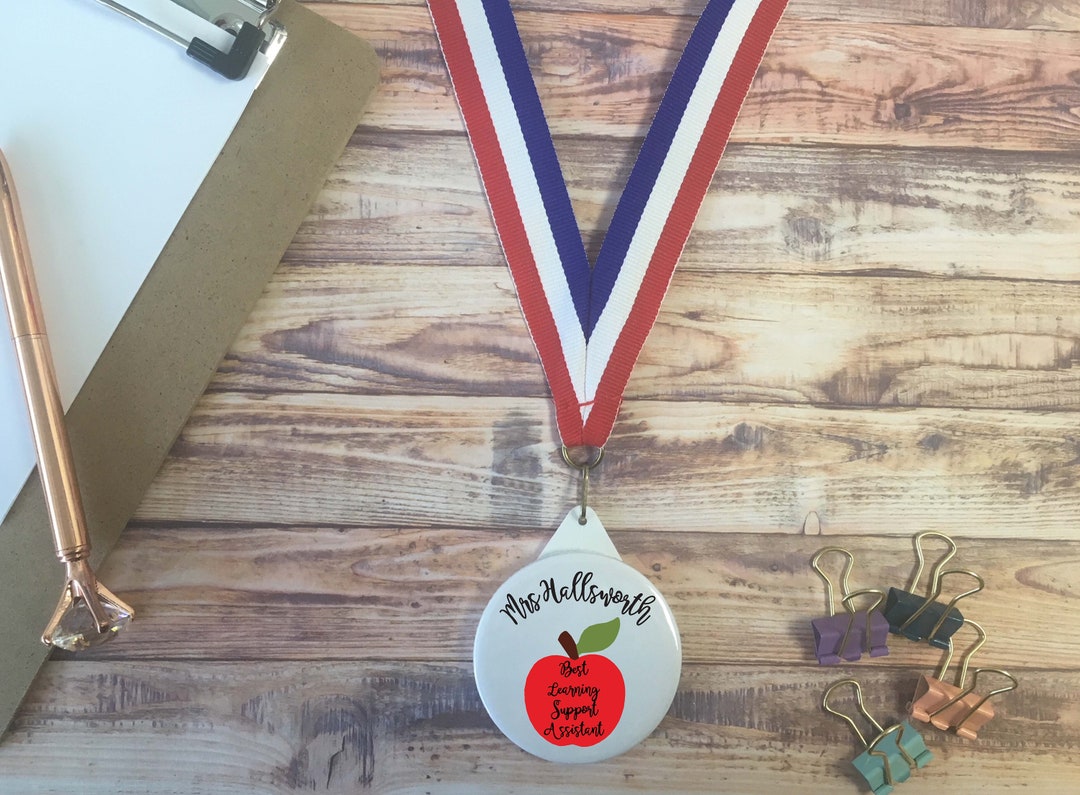 Best Learning Support Assistant Medal, LSA Thank You Gift, LSA Leaving ...