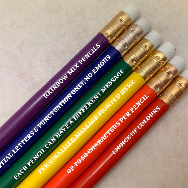 Custom Personalized Pencils - Etsy