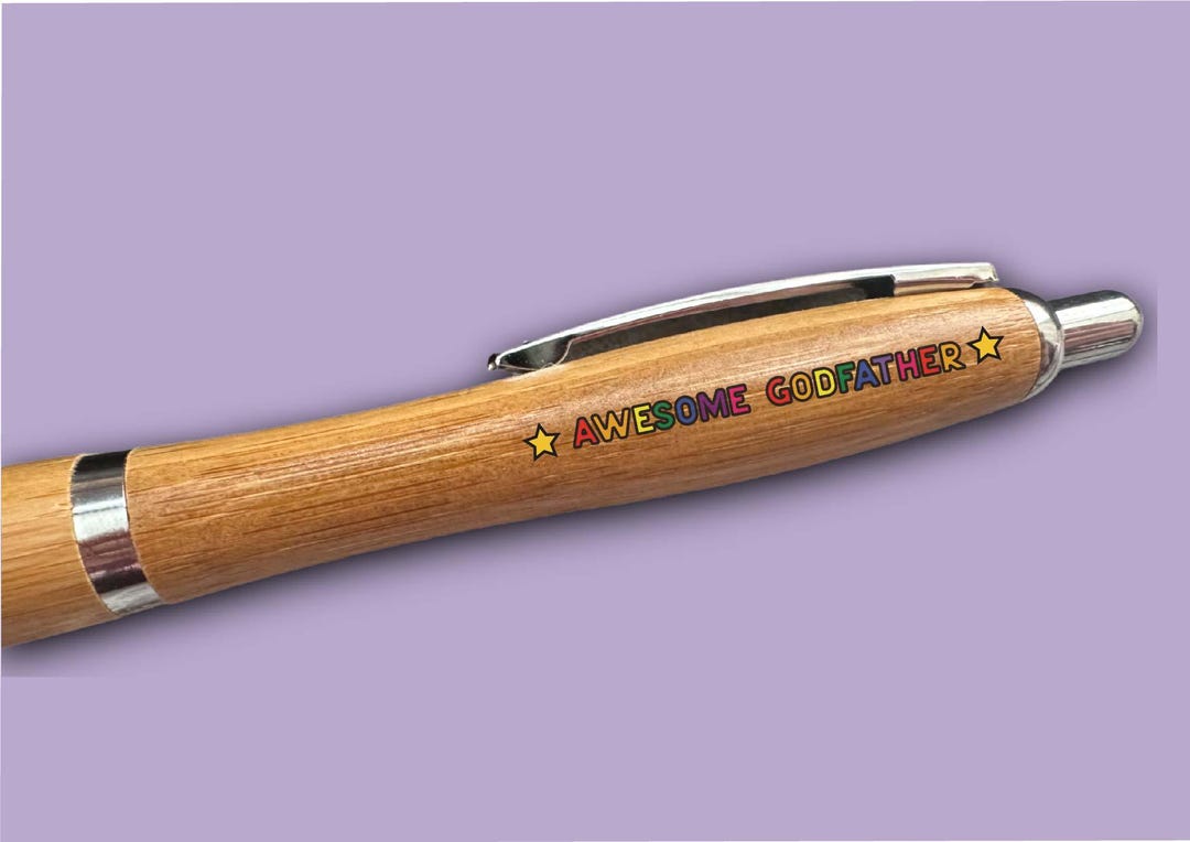 Awesome Godfather Pen, Christening Gift, Godfather Gift From Godson ...