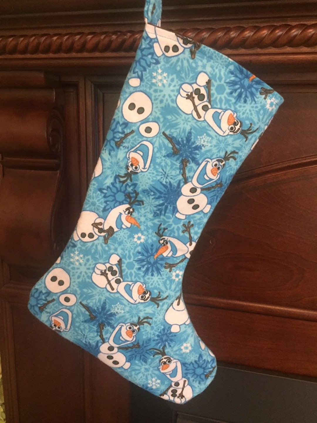Frozen Christmas Stocking Olaf Stocking Flannel Stocking - Etsy