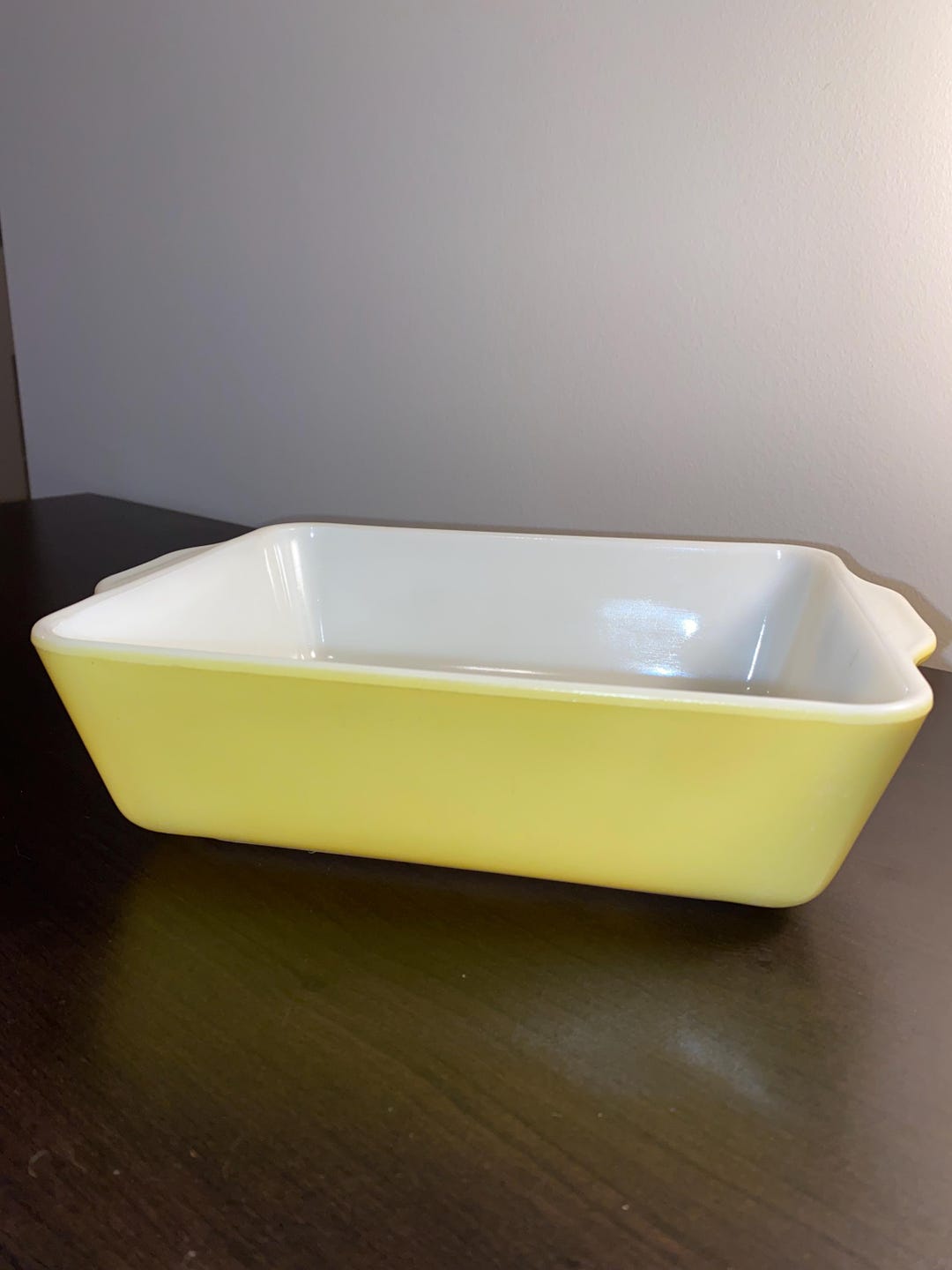 Vintage Pyrex Dish Yellow - Etsy