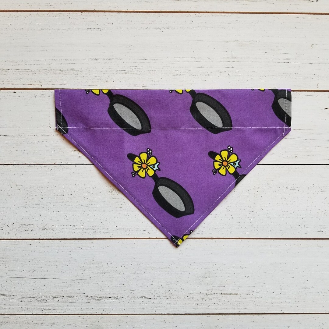 Frying Pans Who Knew? Tangled Inspired Dog Bandana, Over the Collar Dog ...