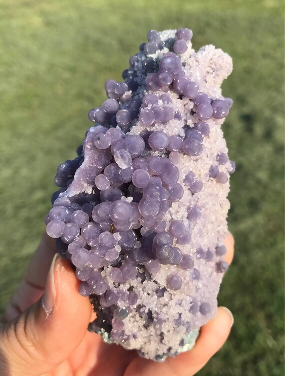 BIG Bubbly Chalcedony Quartz Grape Agate Indonesia | Etsy