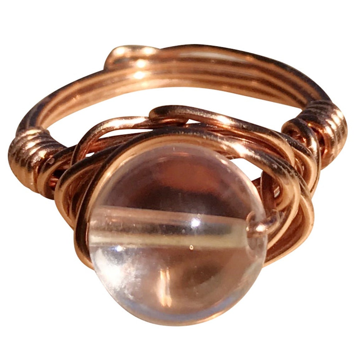 Crystal Energy Ring, Gemstone Rings, Crystal Jewelry, Custom Finish ...