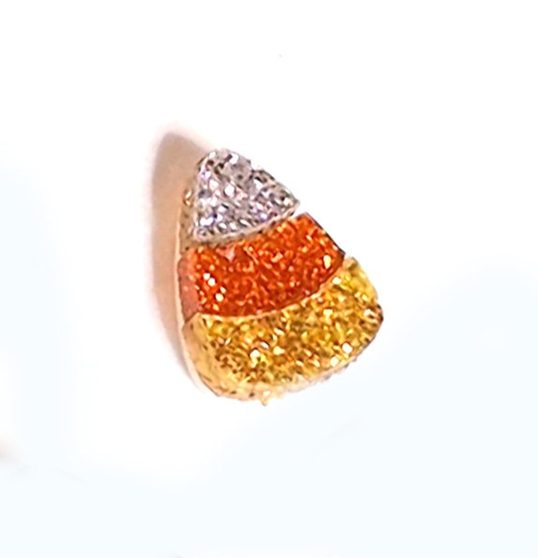 Candy Corn Glitter Stud Earrings, Halloween Glitter Stud Earrings, Fall ...