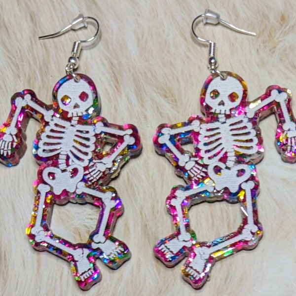 Glitter Skeletons - Etsy