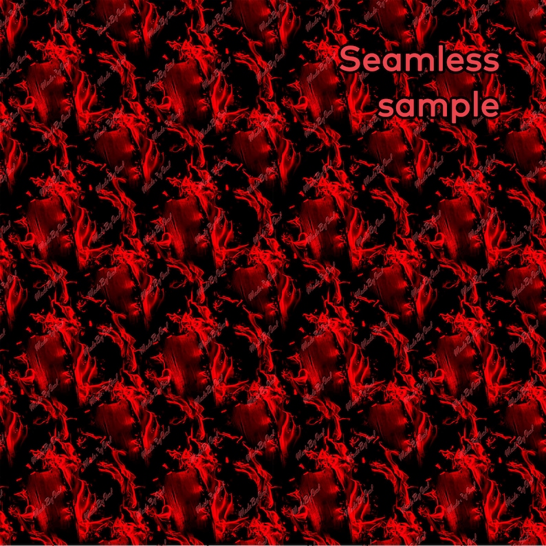 Red and Black Digital Backdrop, Flames Seamless Pattern Background PNG ...