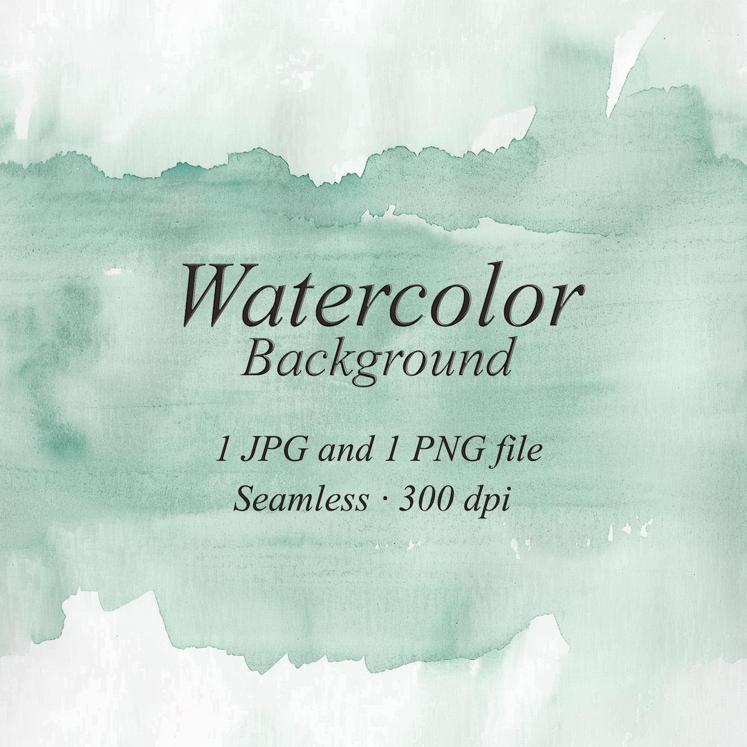 Sage Green Watercolor Background, Seamless Watercolor Texture, Pastel ...