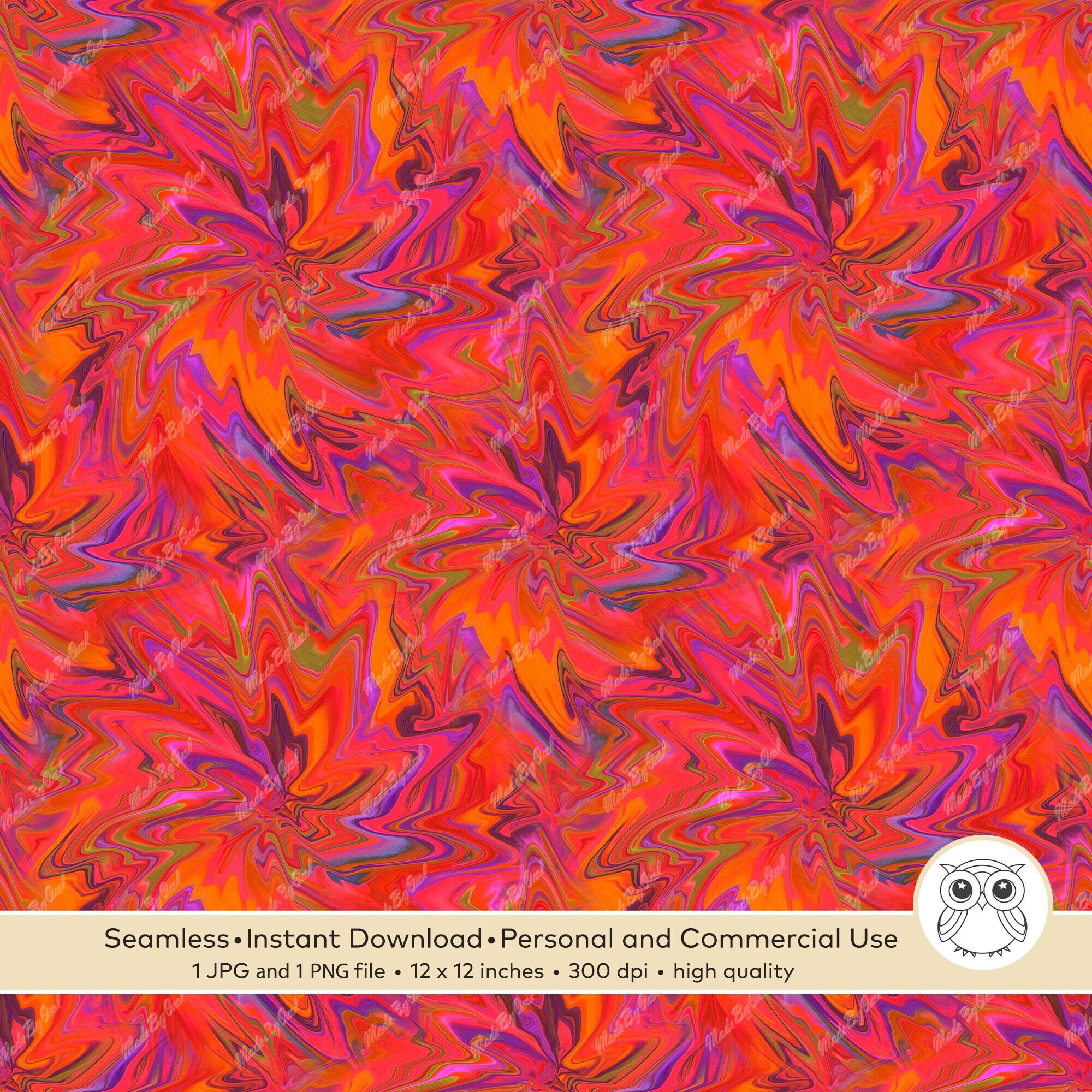 Orange Digital Paper Seamless Texture Digital Products Scrapbooking ...