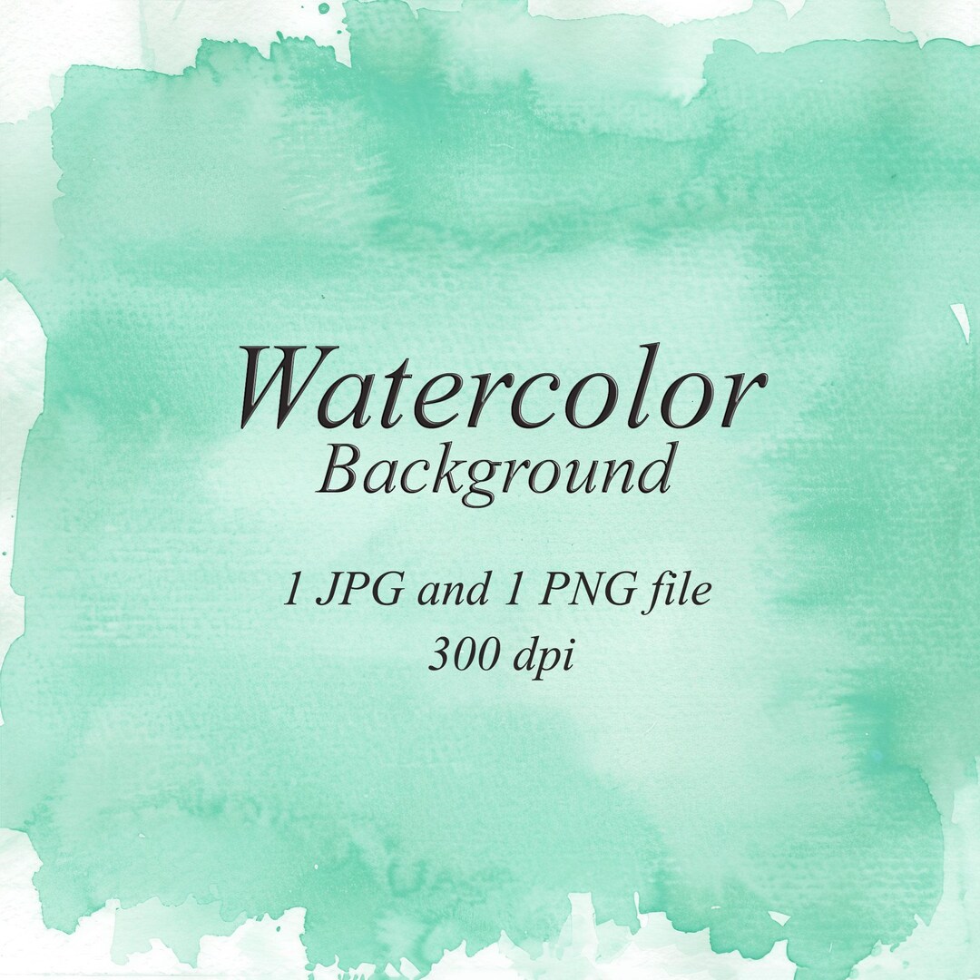Mint Green Watercolor Background Paper, Pastel Green Watercolor Texture ...