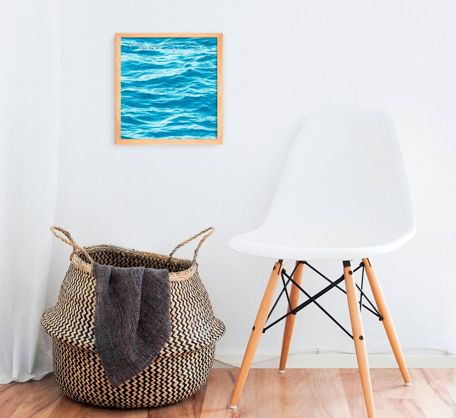 Ocean Digital Paper Blue Sea Background Printable Water Texture Overlay ...