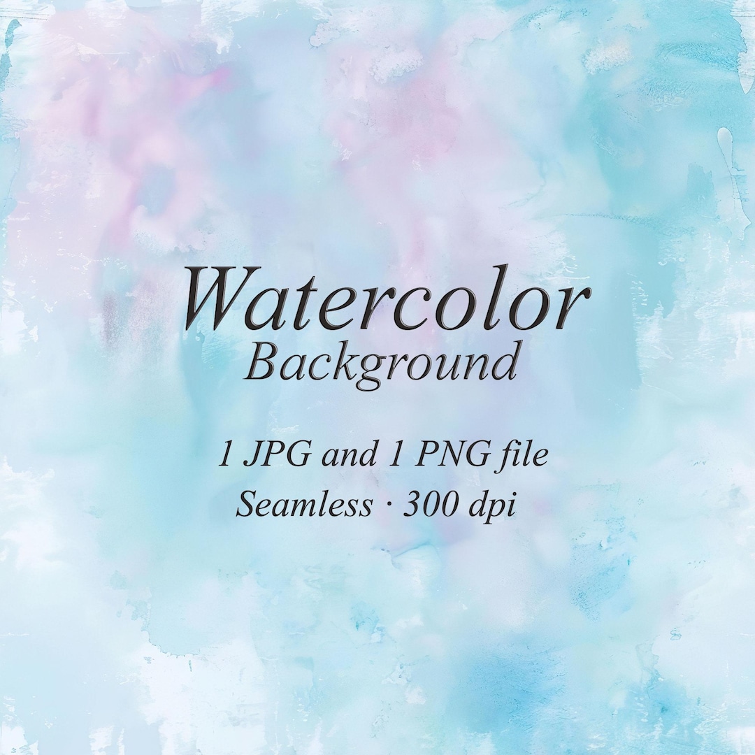 Abstract Watercolor Background, Pastel Pink Blue (digital Download) - Etsy