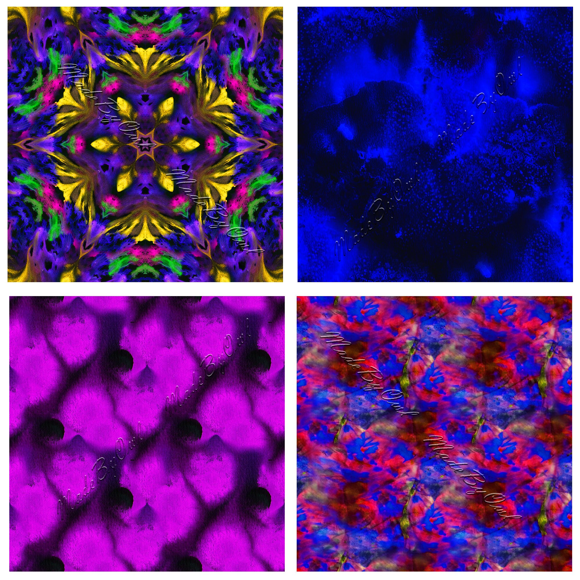 Neon Digital Paper, Neon Overlays, Neon Backdrop, Bright Digital Paper ...