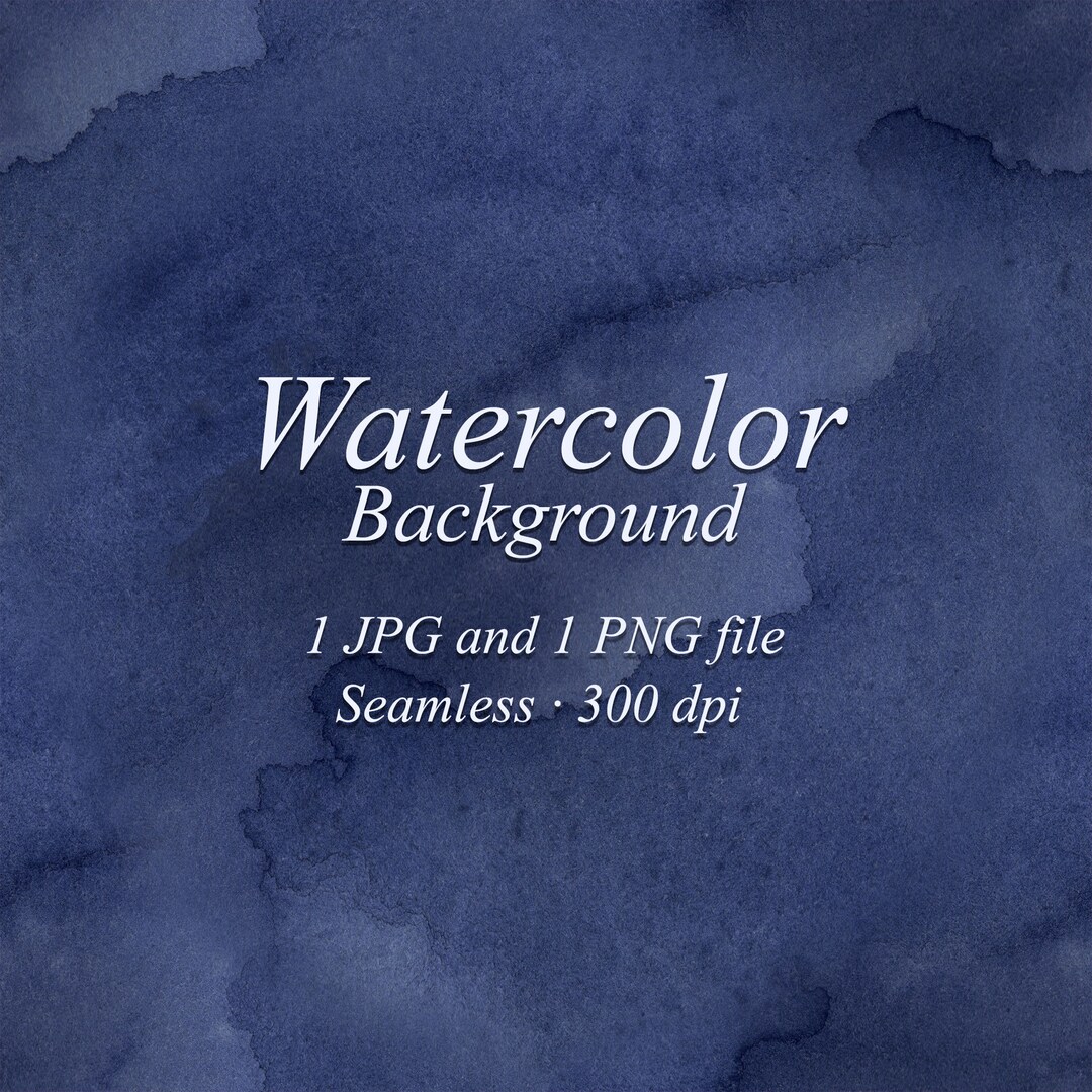 Watercolor Dark Blue Splash Background PNG for Sublimation ...
