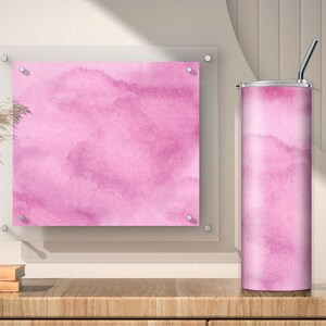 Mauve Watercolor Digital Paper, Plum Watercolor Wash, Soft Purple ...