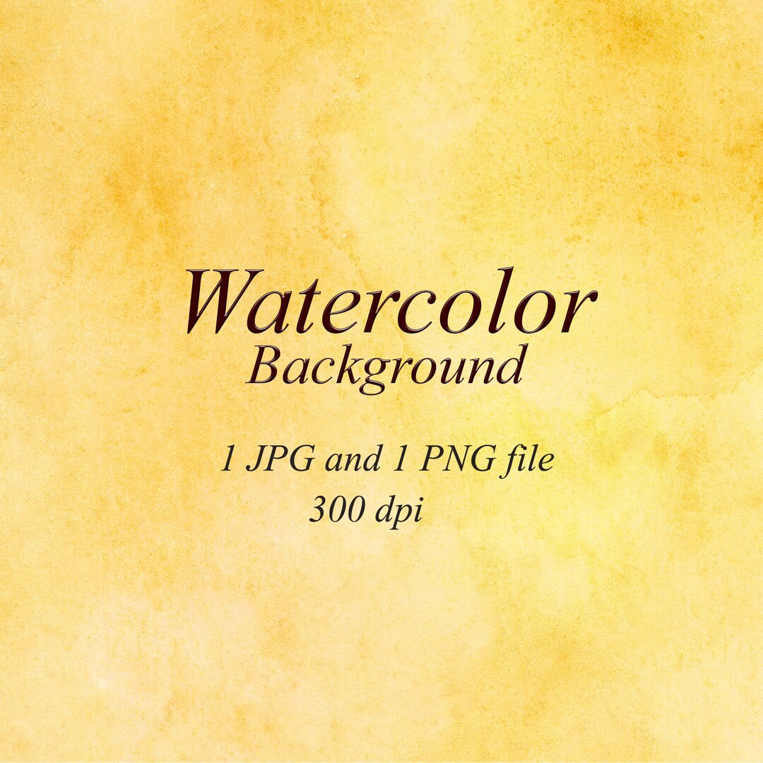 Abstract Yellow Watercolor Background, Junk Journal, Yellow Backdrop ...